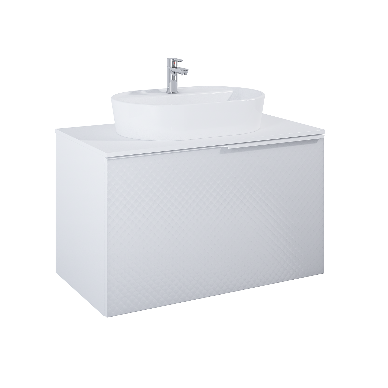 Elita Szafka Pod Umywalkę Glam 90 1S + 1S Biały Mat Biały Mat | Asortyment \ Szafki pod umywalkę ...