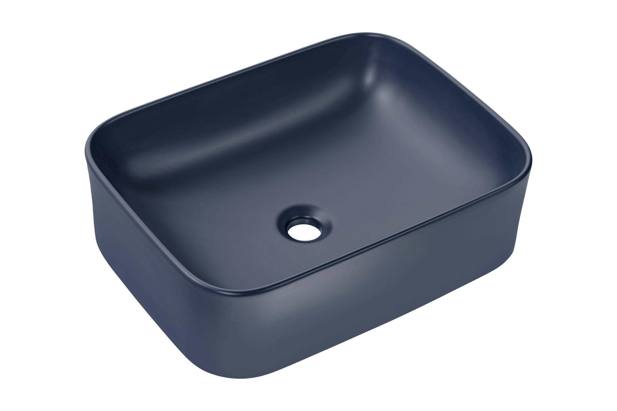 Umywalka Nablatowa Ceramiczna UN-KAMA-MNB-50 Granatowy Mat | Asortyment \ Umywalki \ Umywalki ...